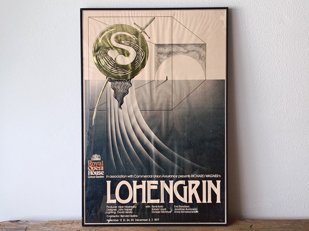 Rare Vintage 1977 John Napier Lohengrin Poster for Royal Opera House C ...