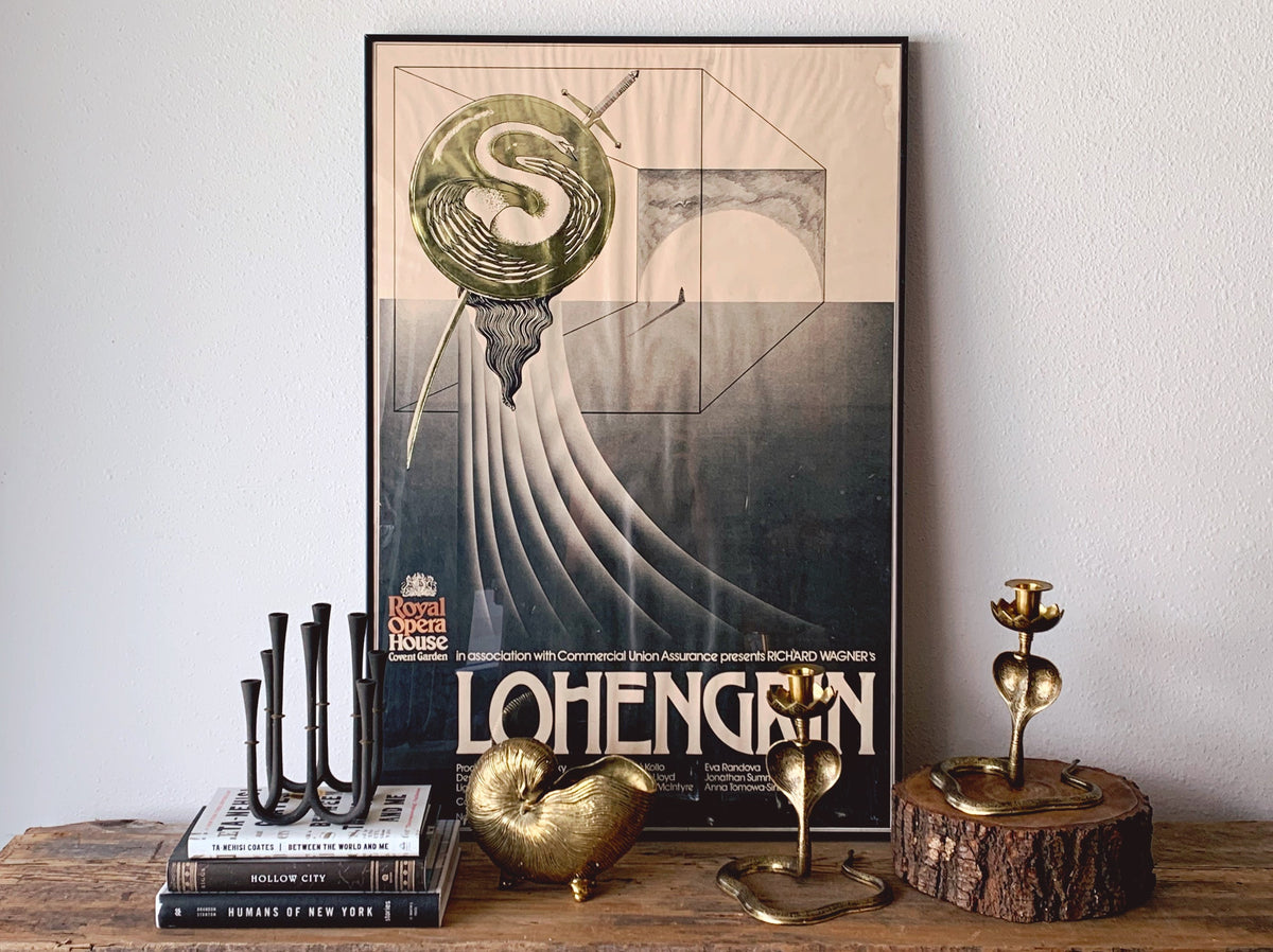 Rare Vintage 1977 John Napier Lohengrin Poster for Royal Opera House C ...